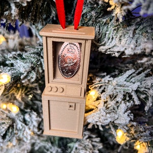 Custom Miniature 3D Printed Classic Pressed Penny Machine With Red ...