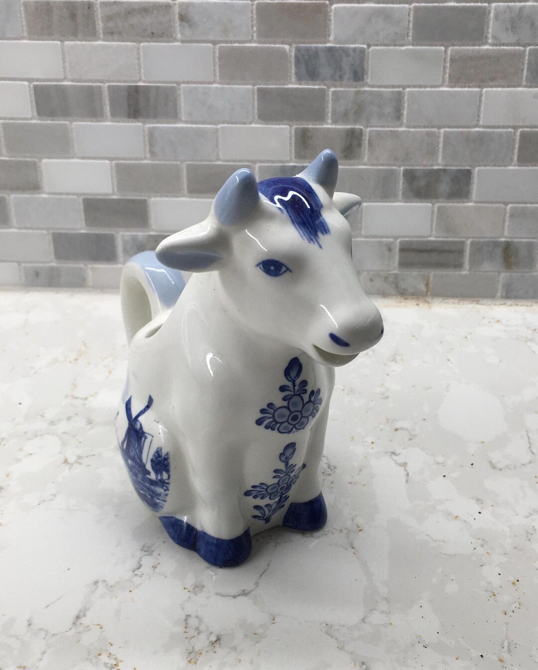 Delft / Delft Cow Creamer Handpainted Holland Porcelain --makes a Great ...