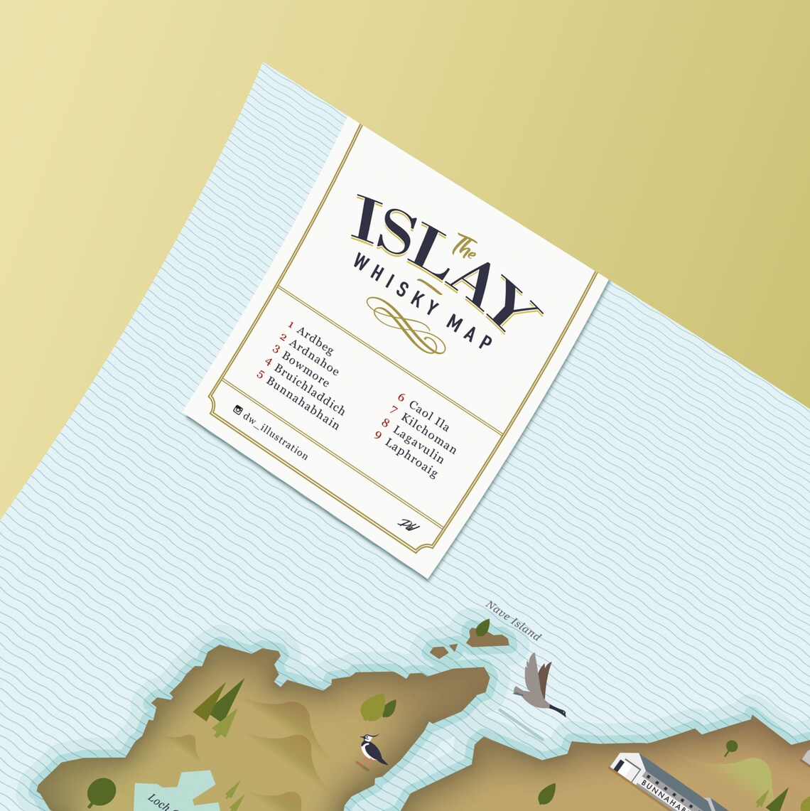 The Islay Whisky Map (A3 Print) - Etsy