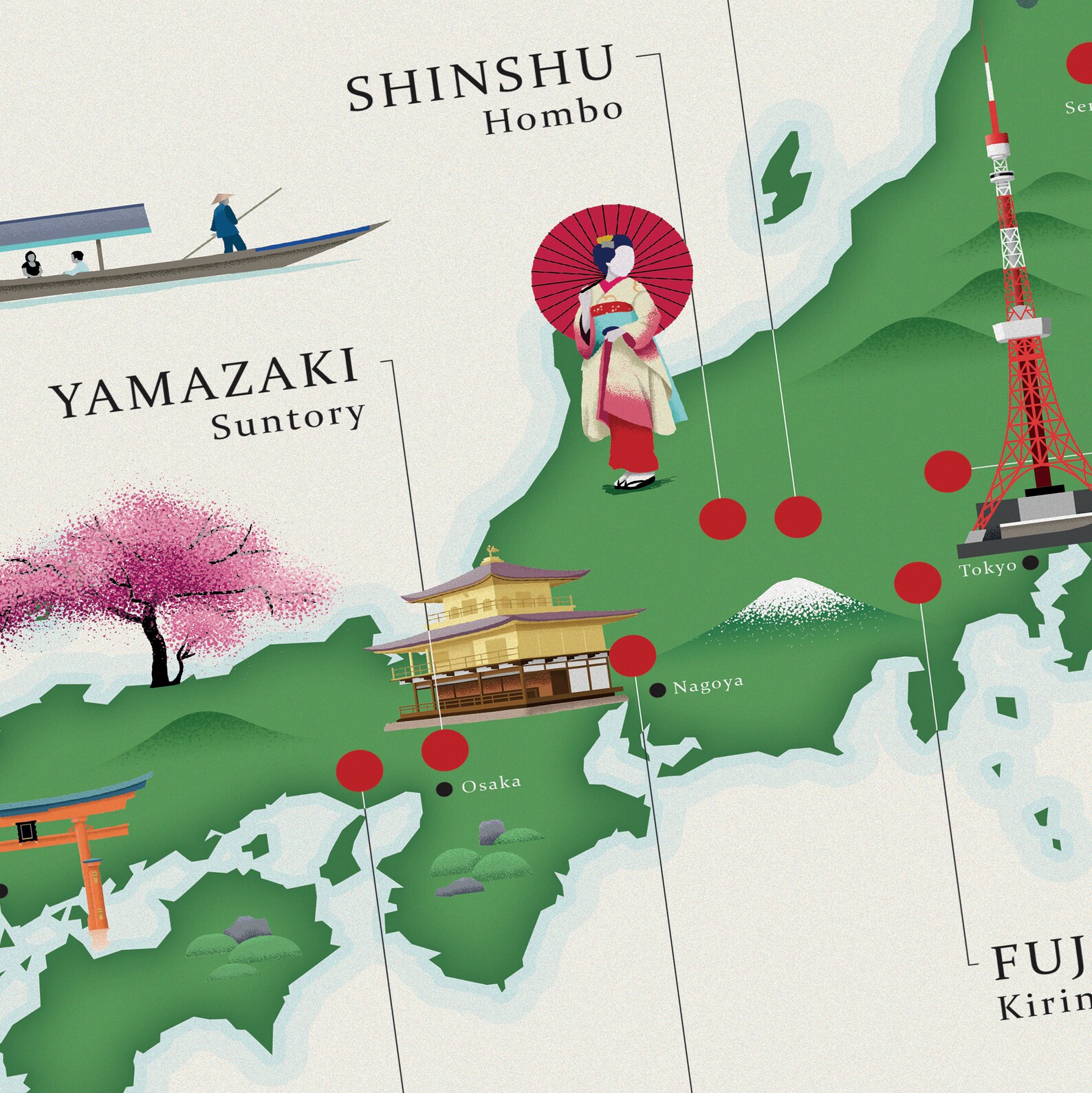 Whisky Map of Japan (A3 Print) - Etsy