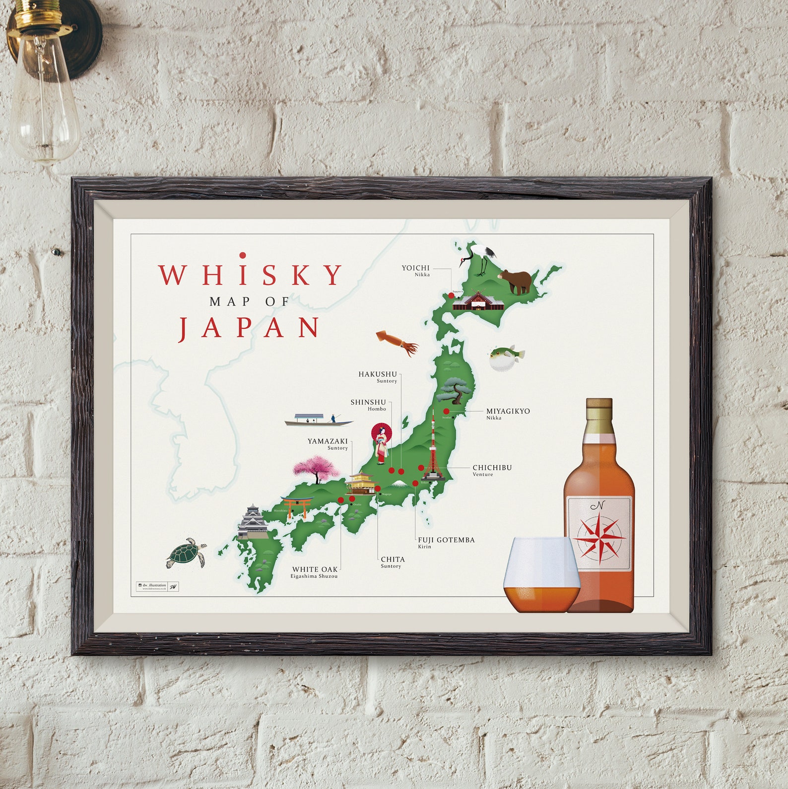 Whisky Map of Japan (A3 Print) - Etsy