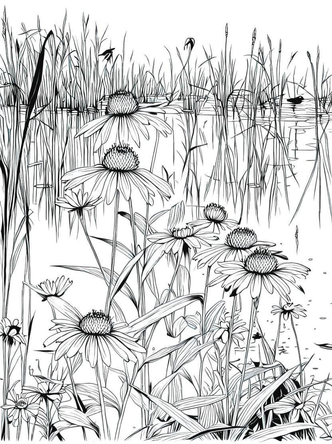 Coloring Book - By-the-page, Chloe Dee Noble: Secret Garden MARSH #112 ...