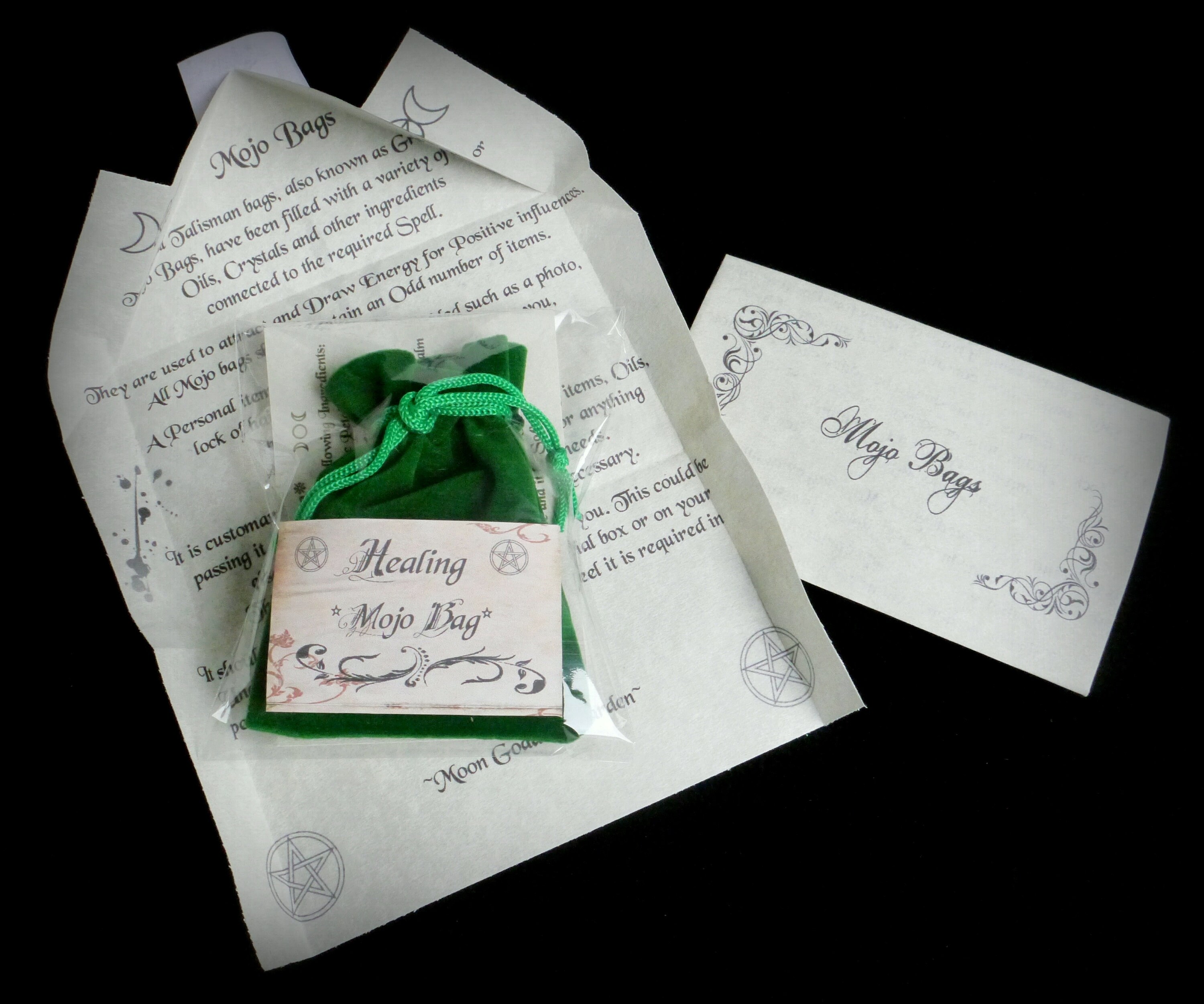 Witches Healing Mojo Spell Bag Gris Gris Herb Sachet Wicca Pagan ...