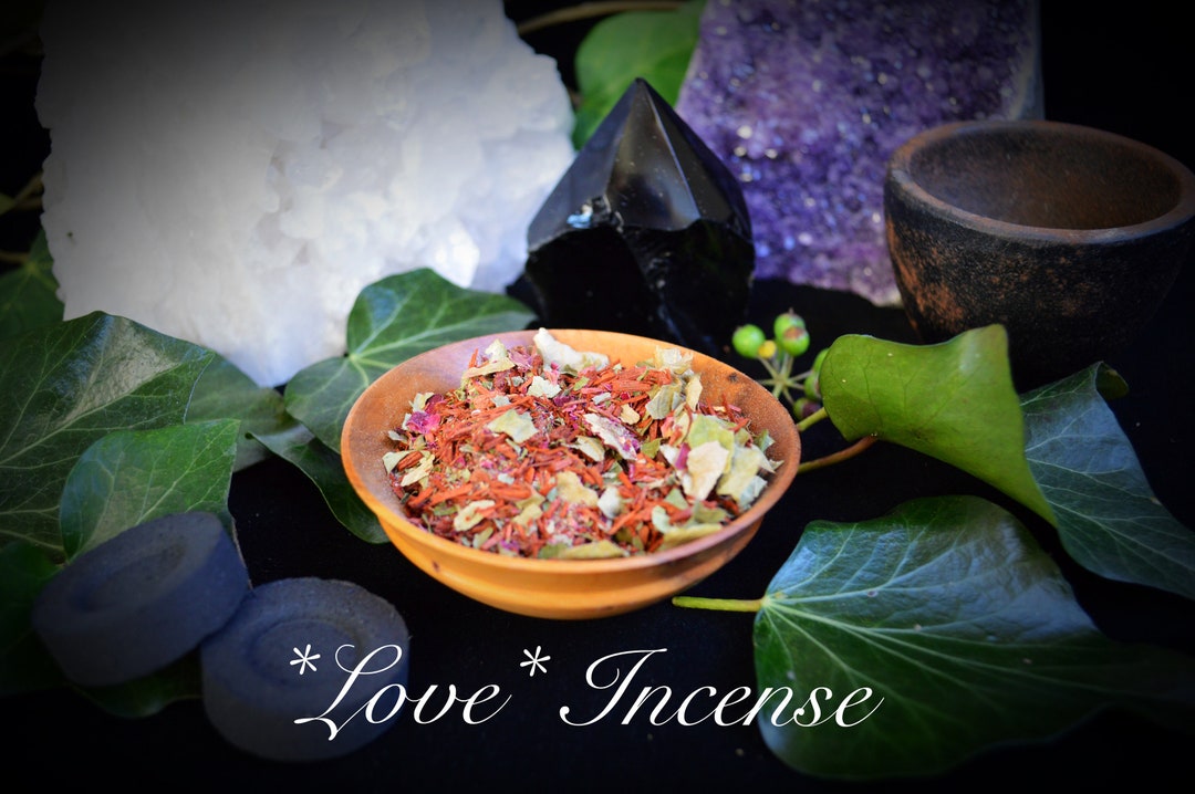 Love Incense Grain Wiccan Pagan Witchcraft Hand Blended Spells Herbs ...