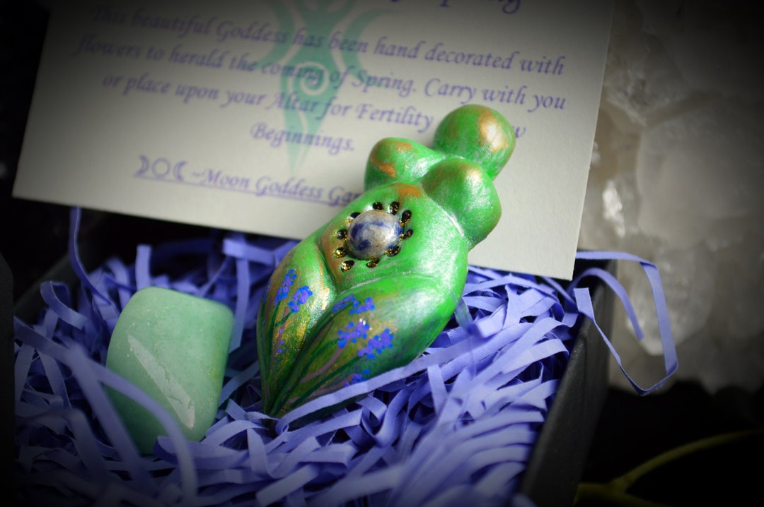 Ostara Goddess of Spring Altar Piece With Sodalite and Aventurine ...