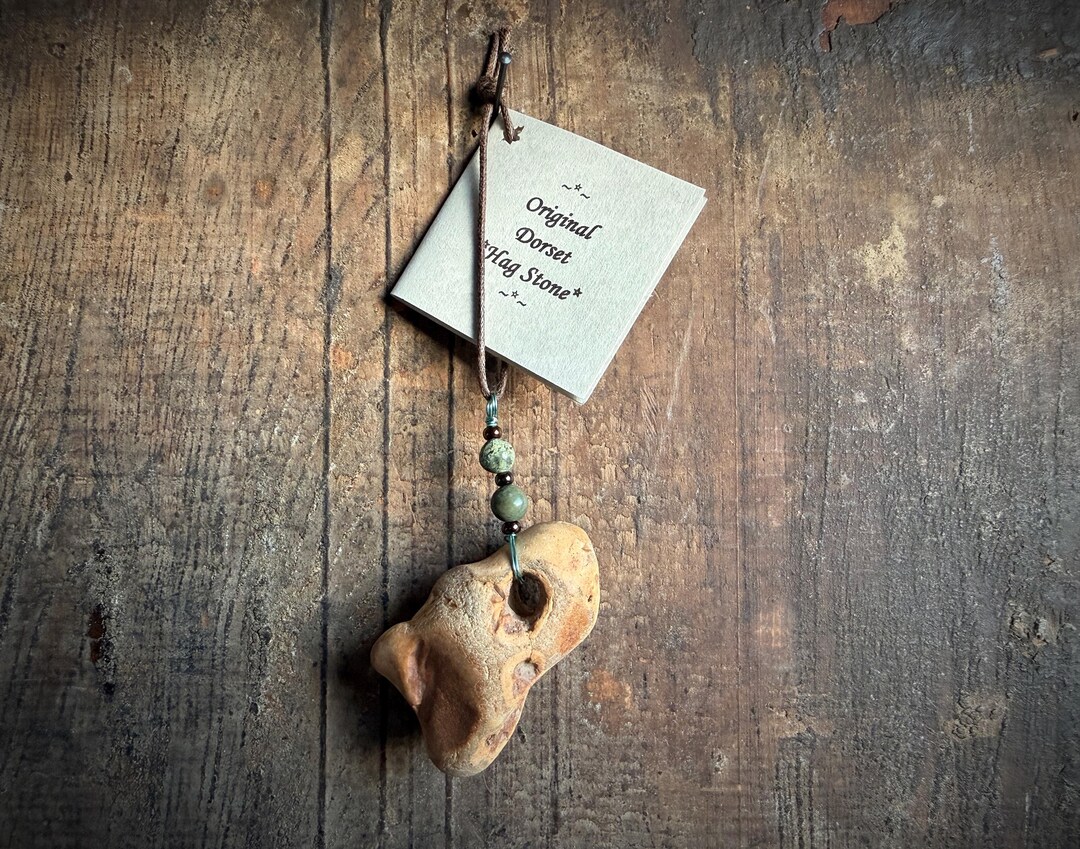 Hag Stone Protection Charm Wish Stone Talisman Odin Beach Serpentine ...