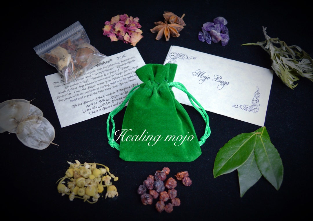 Witches Healing Mojo Spell Bag Gris Gris Herb Sachet Wicca Pagan ...