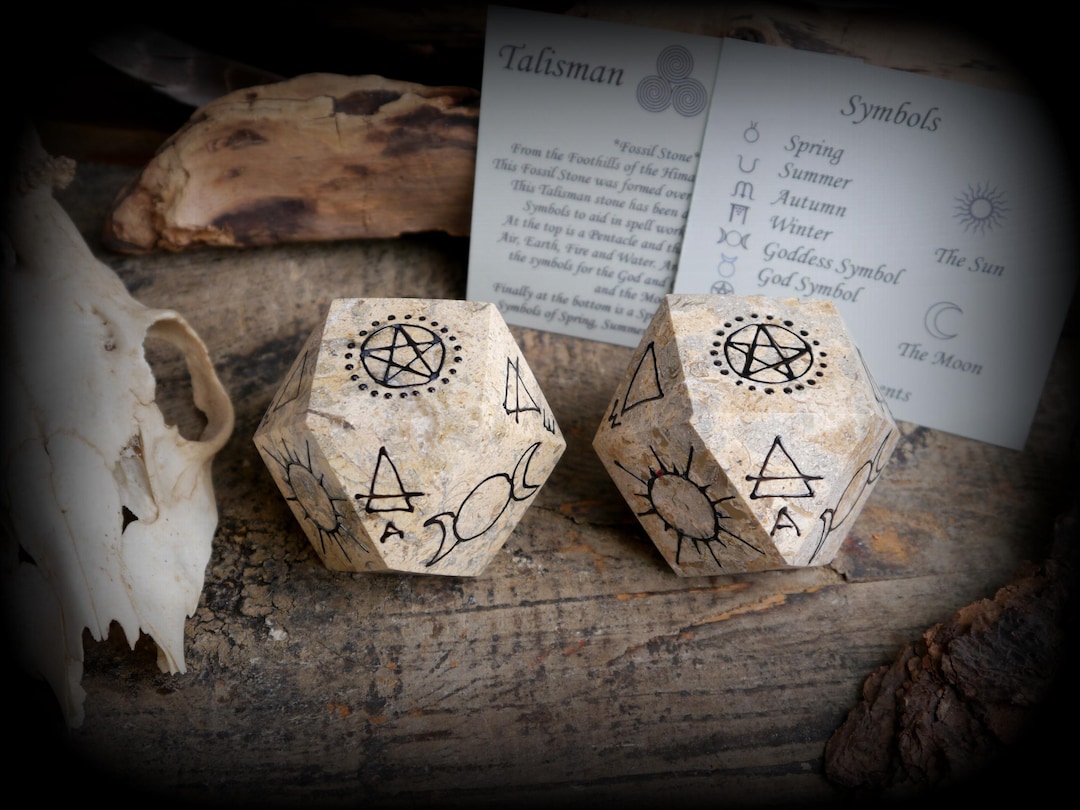 Fossil Stone Talisman Stone Altar Piece Witches Wicca Pagan Elements ...
