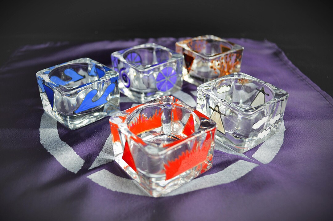 Elemental Offering Bowls Earth Air Fire Water Fifth Element Ether Pagan ...
