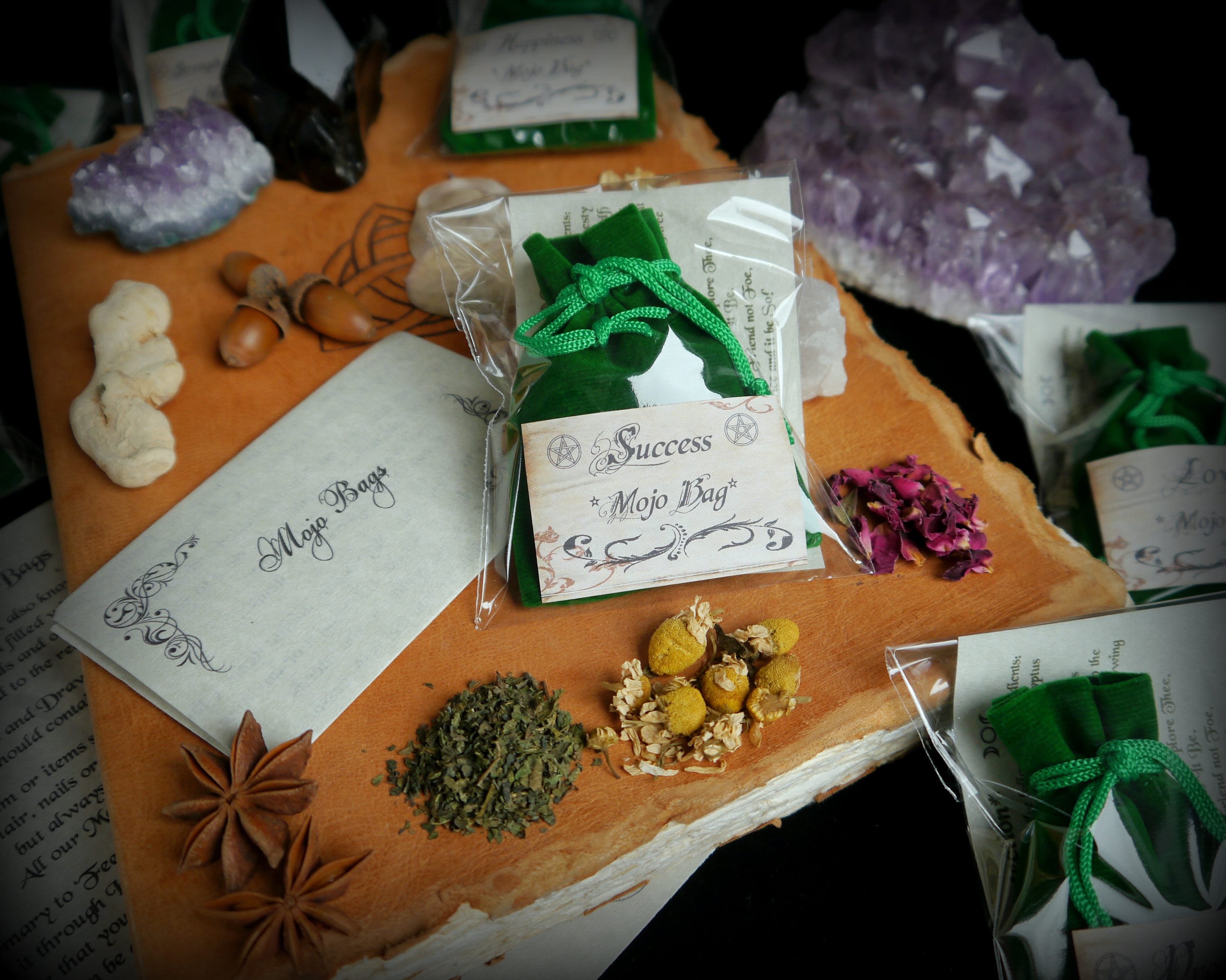 Witches Healing Mojo Spell Bag Gris Gris Herb Sachet Wicca Pagan ...
