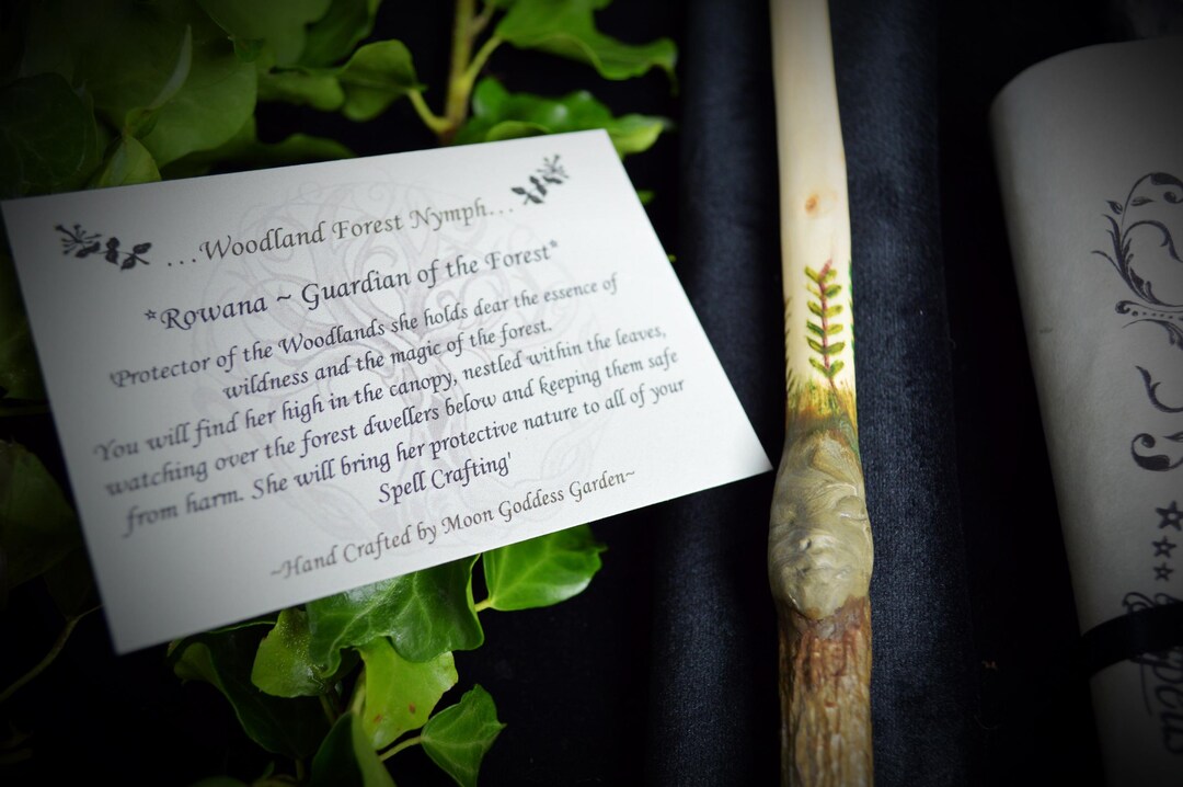 Rowan Wood Wand Woodland Forest Nymph Wicca Pagan Altar Witches Yule ...