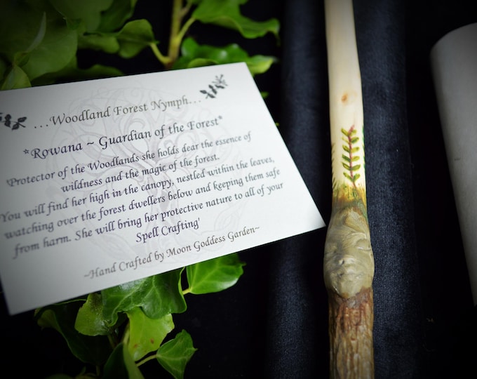 Rowan Wood Wand Woodland Forest Nymph Wicca Pagan Altar Witches Yule ...