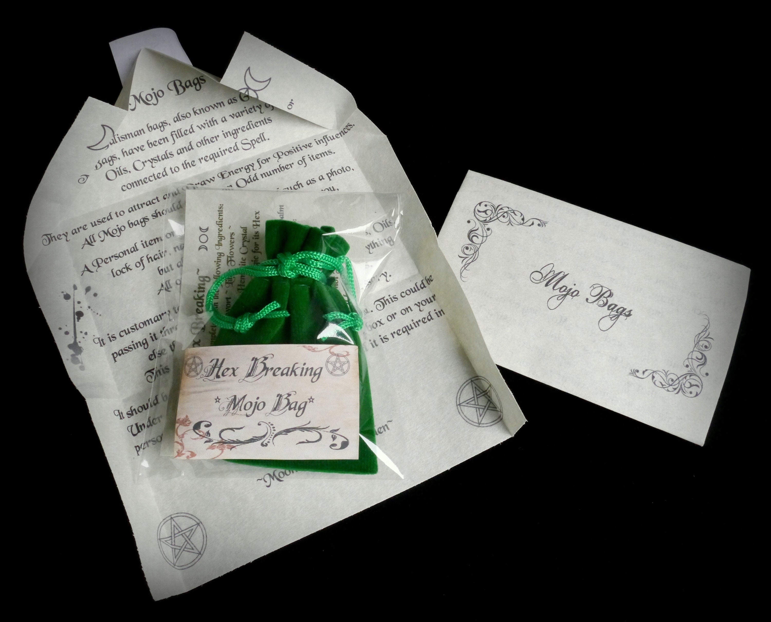 Witches Mojo Spell bag Gris Gris Herb Sachet Wicca Pagan | Etsy