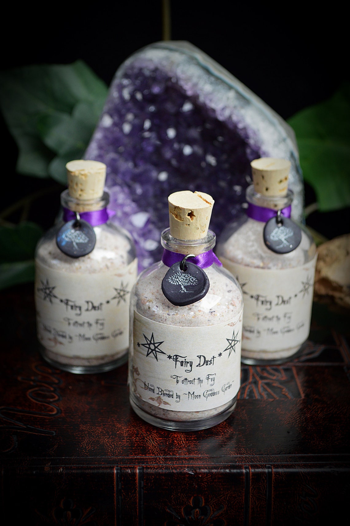 Fairy Dust Charm Potion Bottle With Cork Stopper Wicca Pagan Spells ...