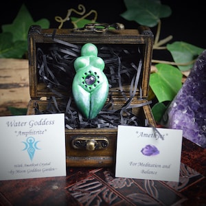 Witches Water Goddess Altar Piece With Amethyst Crystal Talisman in ...