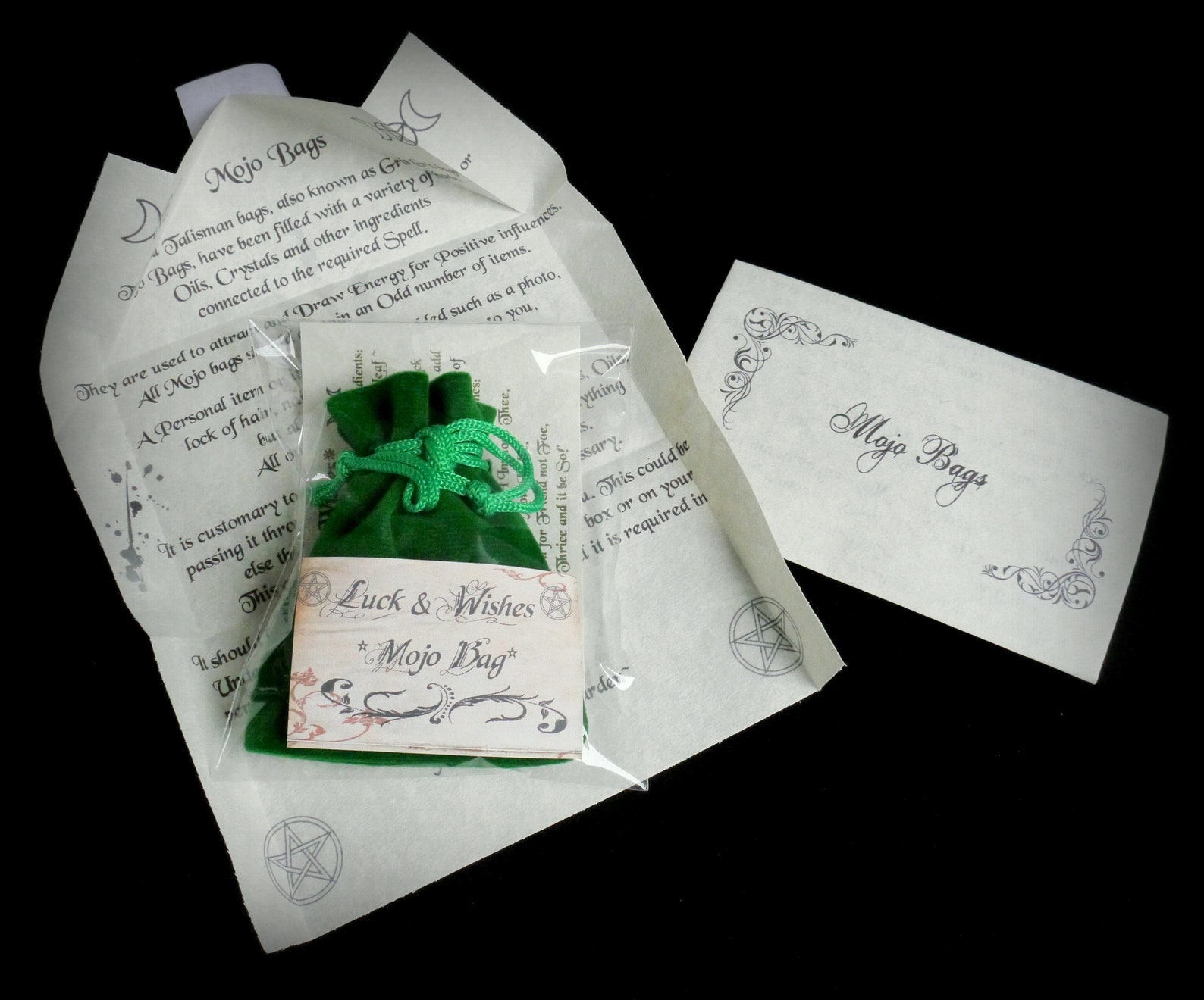 Witches Mojo Spell Bag Gris Gris Herb Sachet Wicca Pagan - Etsy UK