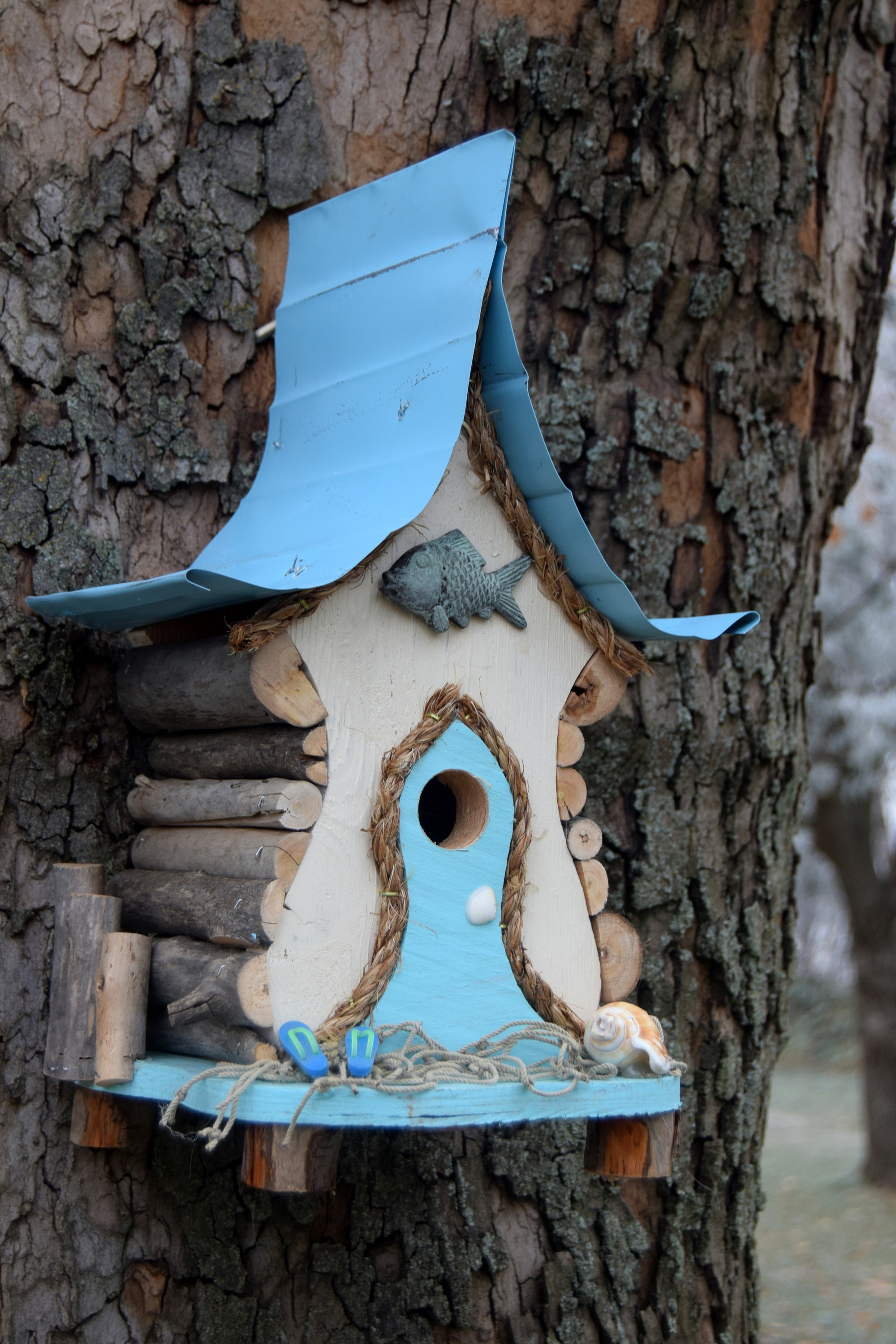Bird House Birdhouse With Insulated Tin Roof Outdoor | Etsy