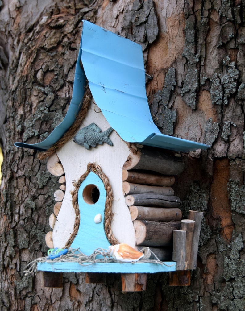 Bird House Birdhouse With Insulated Tin Roof Outdoor - Etsy