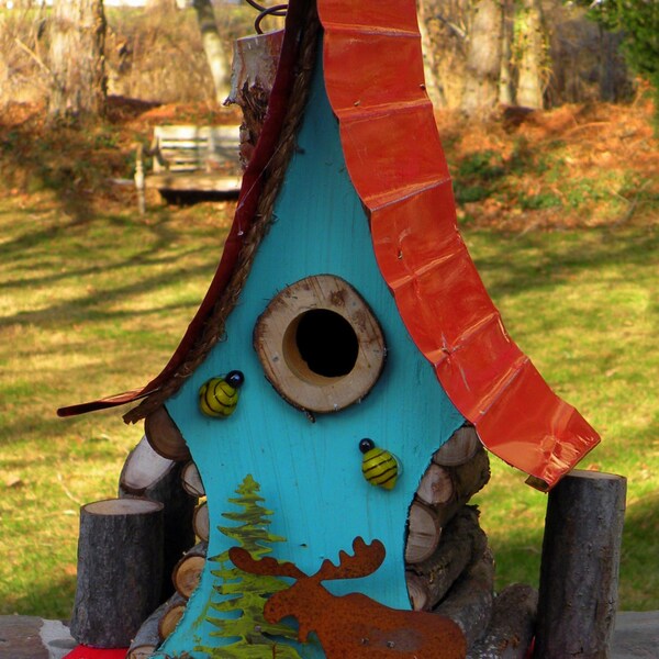 Whimsical Bird House - Etsy