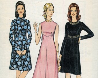 Round Collar Dress - Etsy