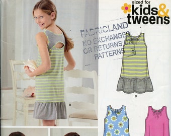 Open Back Pattern Girls Dress - Etsy