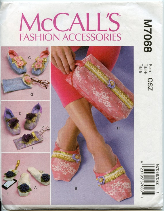 Women's Fabric Slipper Sewing Pattern Fashion | Etsy