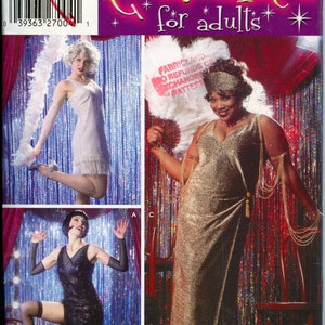 1920s Woman's Costume Pattern Flapper Dress, Jazz Singer Costume Size 6 ...