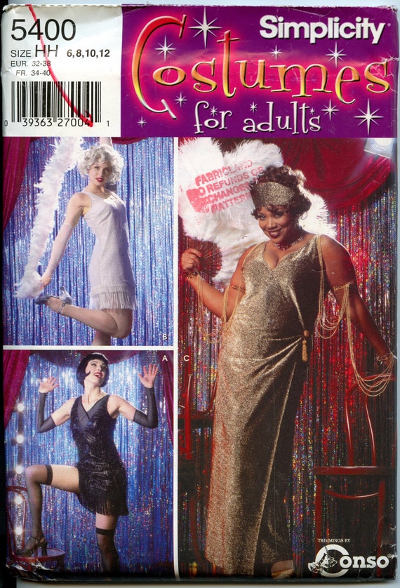 1920s Woman's Costume Pattern Flapper Dress Jazz Singer - Etsy