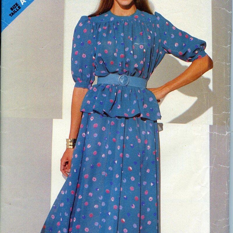 1980s Dress Pattern - Etsy