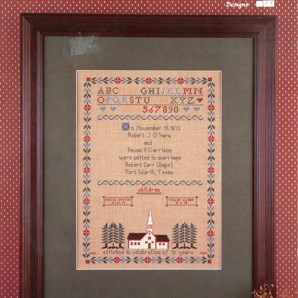 Antique Family Sampler - Etsy