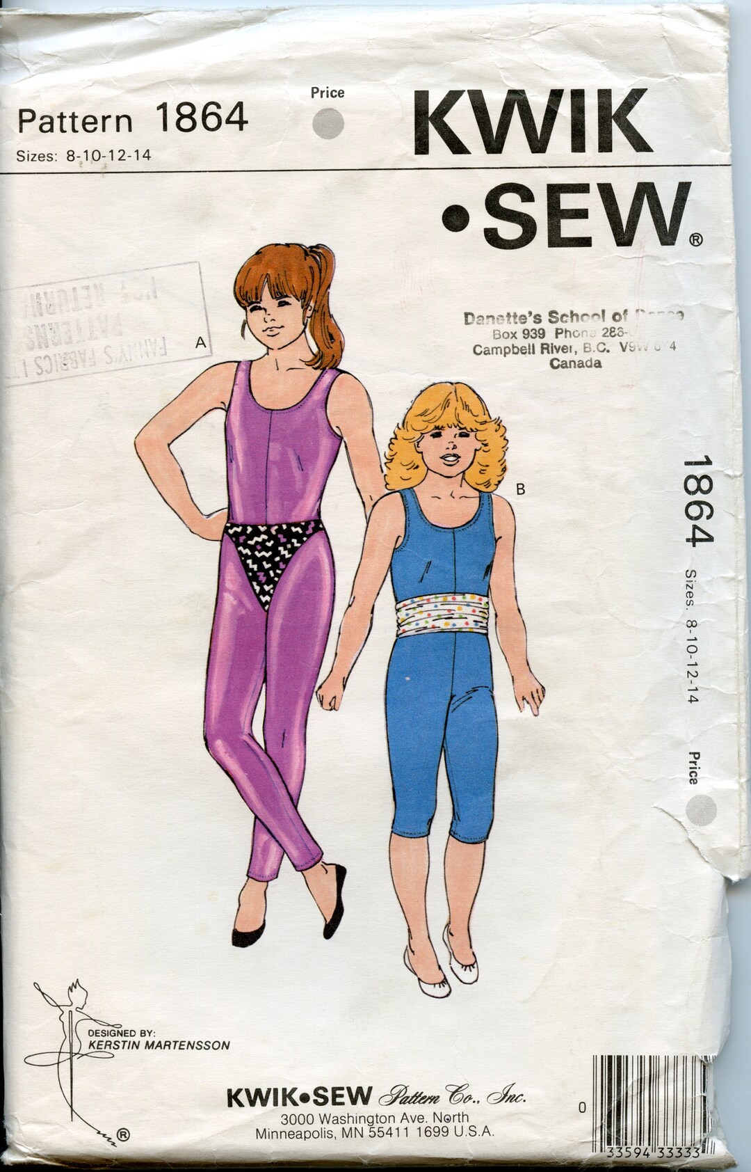 Girls Unitard Sewing Pattern Trunks and Tube Pattern, Work Out Wear ...