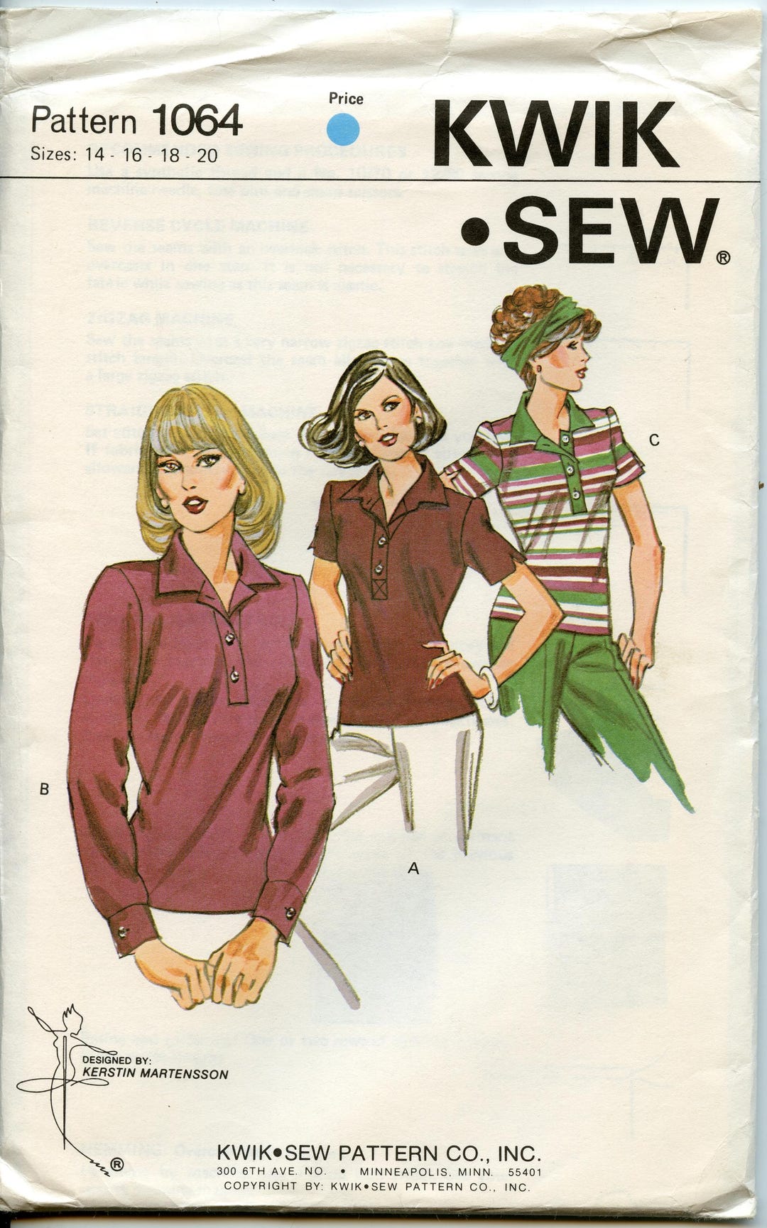 Women's Tab Polo Shirt Sewing Pattern - Collared T-shirt Sewing Pattern ...