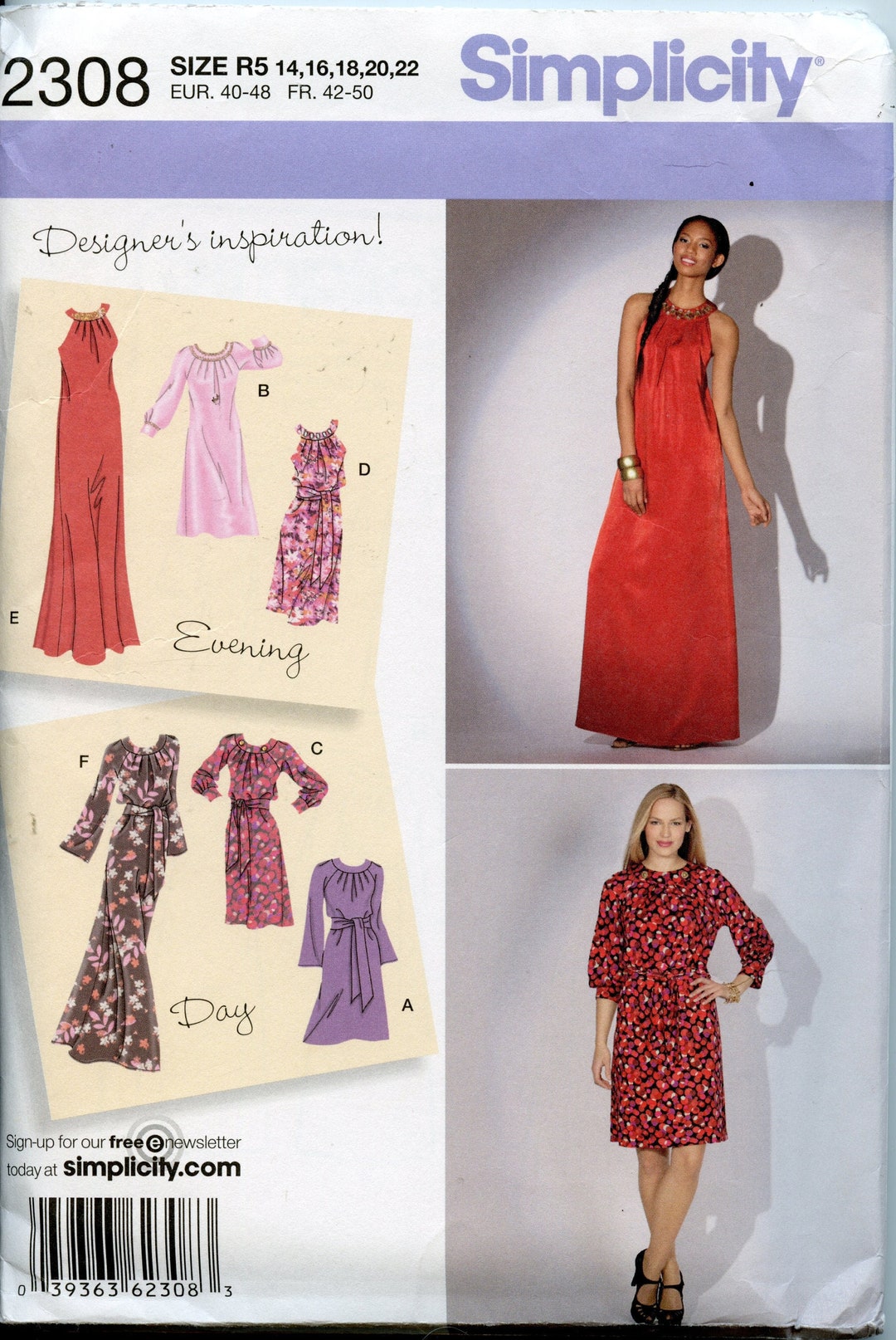 Plus Size Woman's Day and Evening Dress Sewing Pattern - Etsy