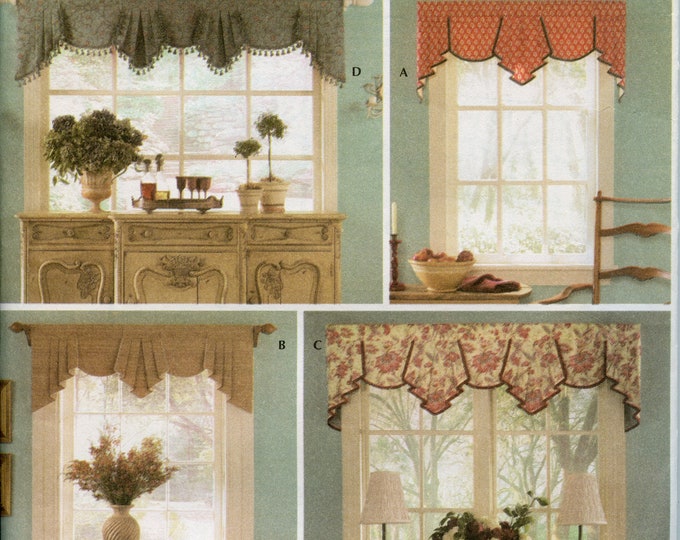 Easy Window Elements Sewing Pattern Valance Sewing Pattern Simplicity ...