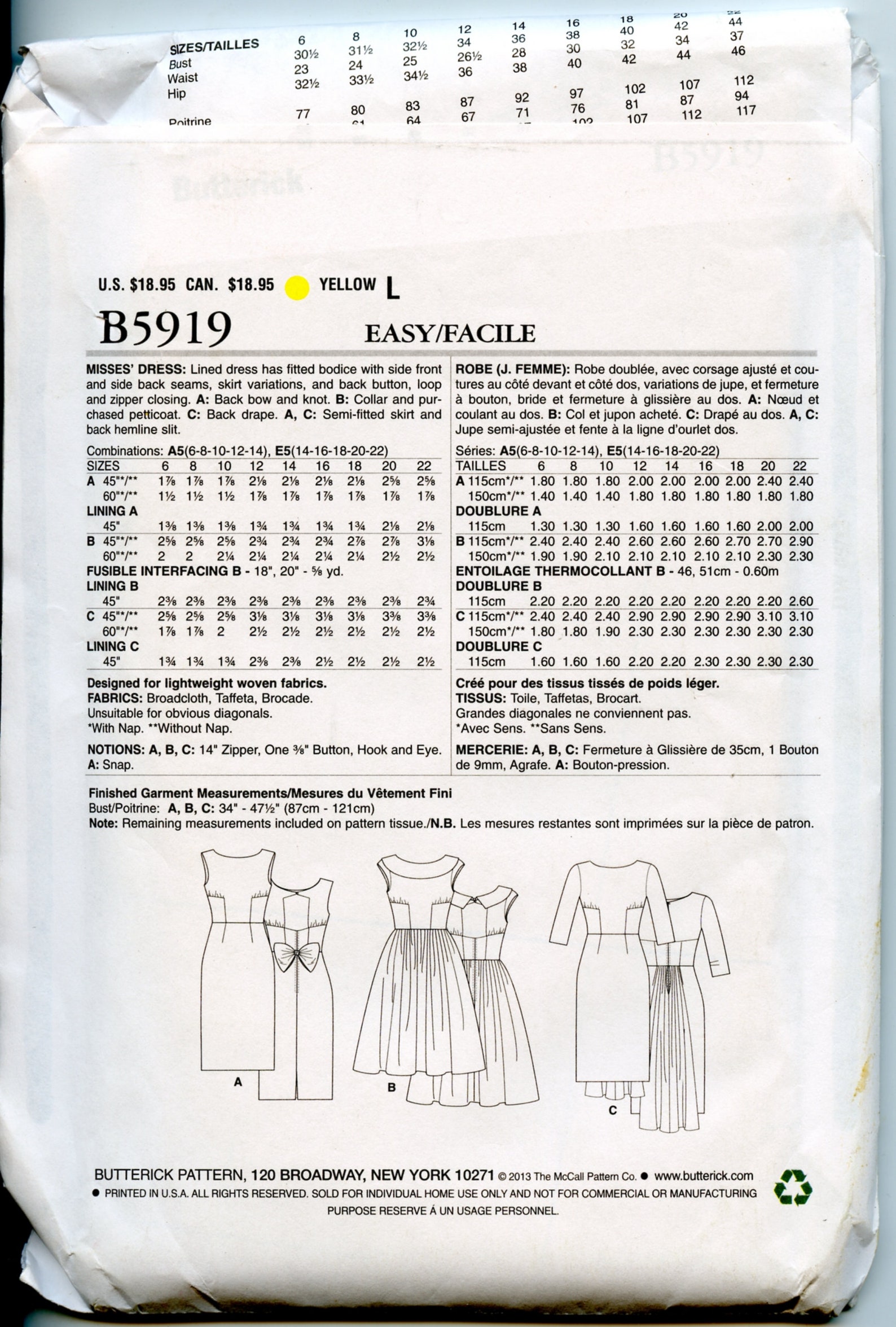 Open Back Semi-formal Women's Dress Sewing Pattern Bow - Etsy Canada