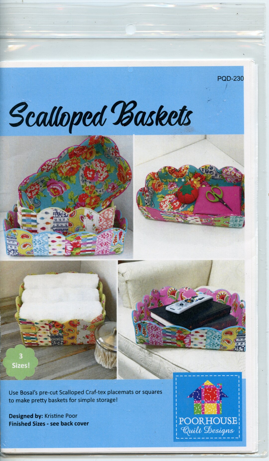 Scalloped Baskets by Poorhouse Designs Quilted Box Pattern - Etsy
