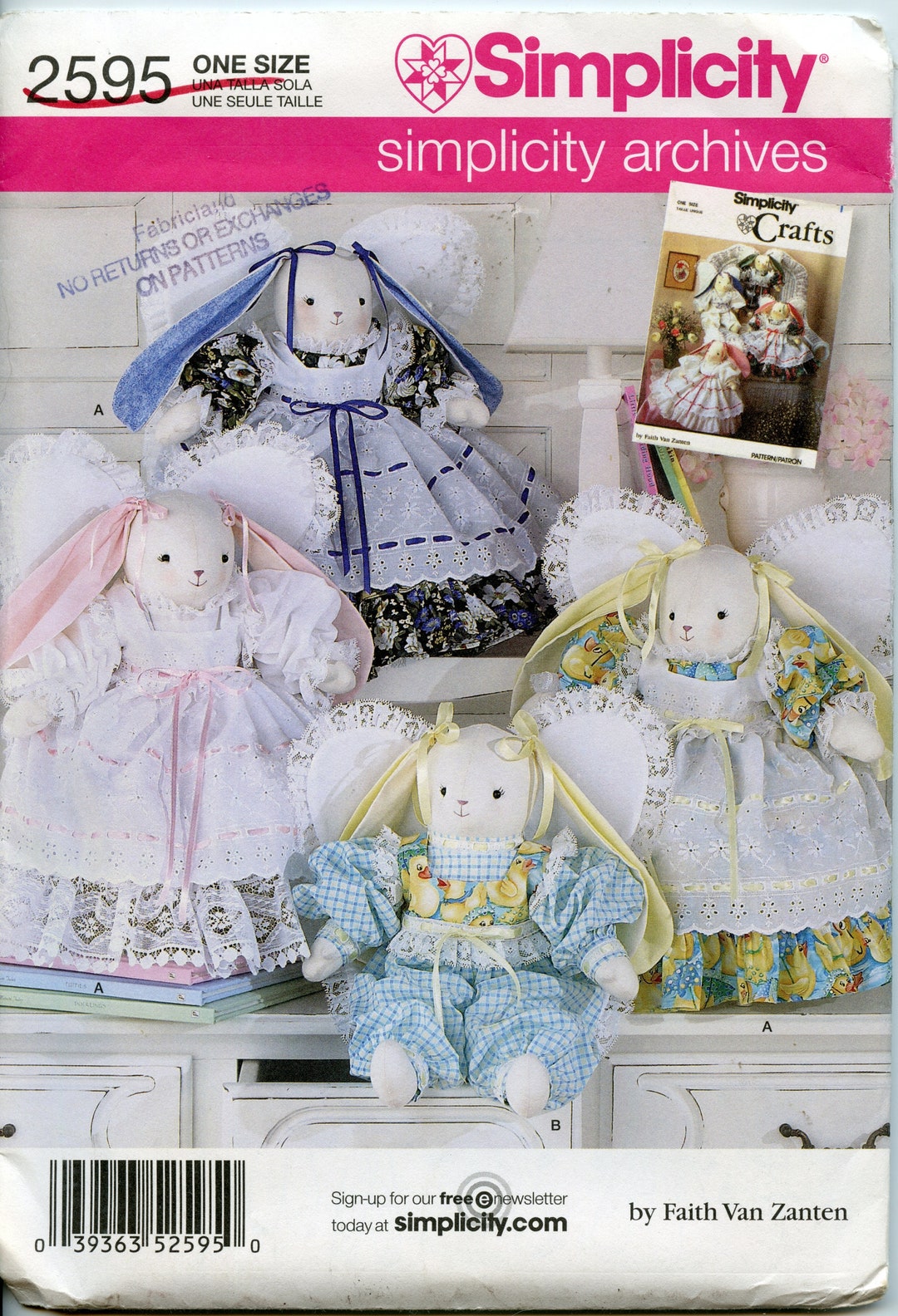 18 Inch Bunny Fairy Doll With Clothes Spring Home Decor, Simplicity ...