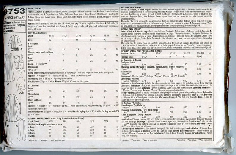 Medieval King Sewing Pattern Men's Wizard Costume - Etsy Canada