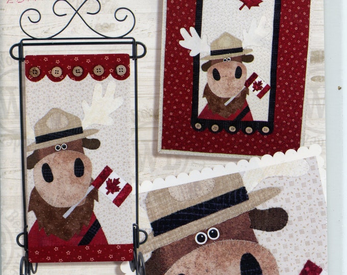 O Canada Moose Table Toppers - Runner, Small Hanging Applique Pattern ...