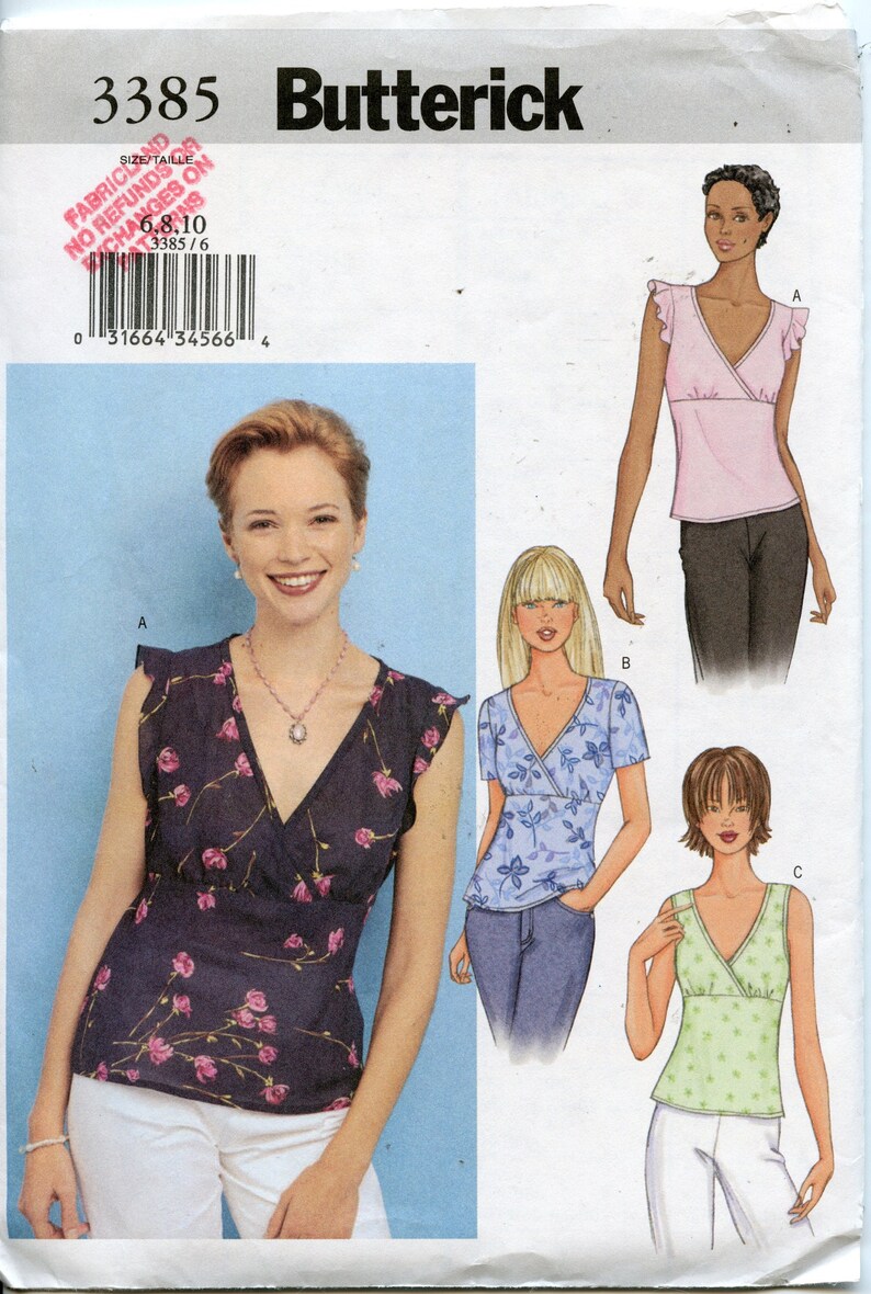 Easy Misses Semi-fitted Mock Wrap Cami Top Sewing Patterns - Etsy