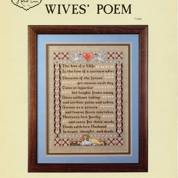 Cross Stitch Poem - Etsy UK