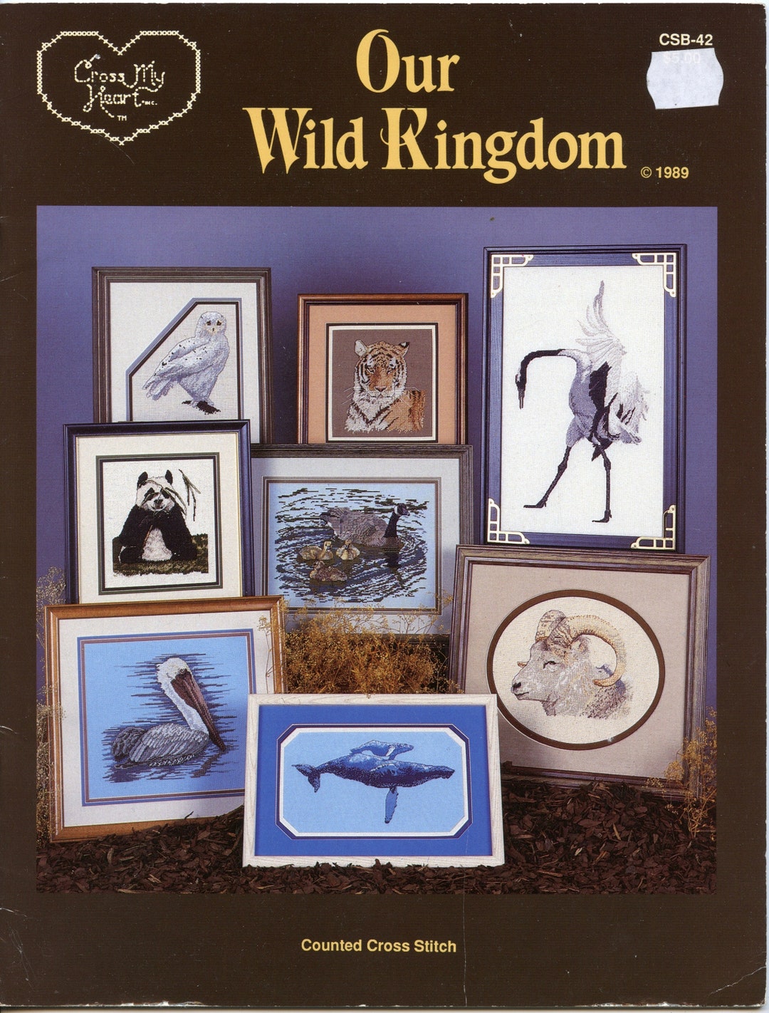 Our Wild Kingdom Cross Stitch Pattern Realistic Animals - Etsy
