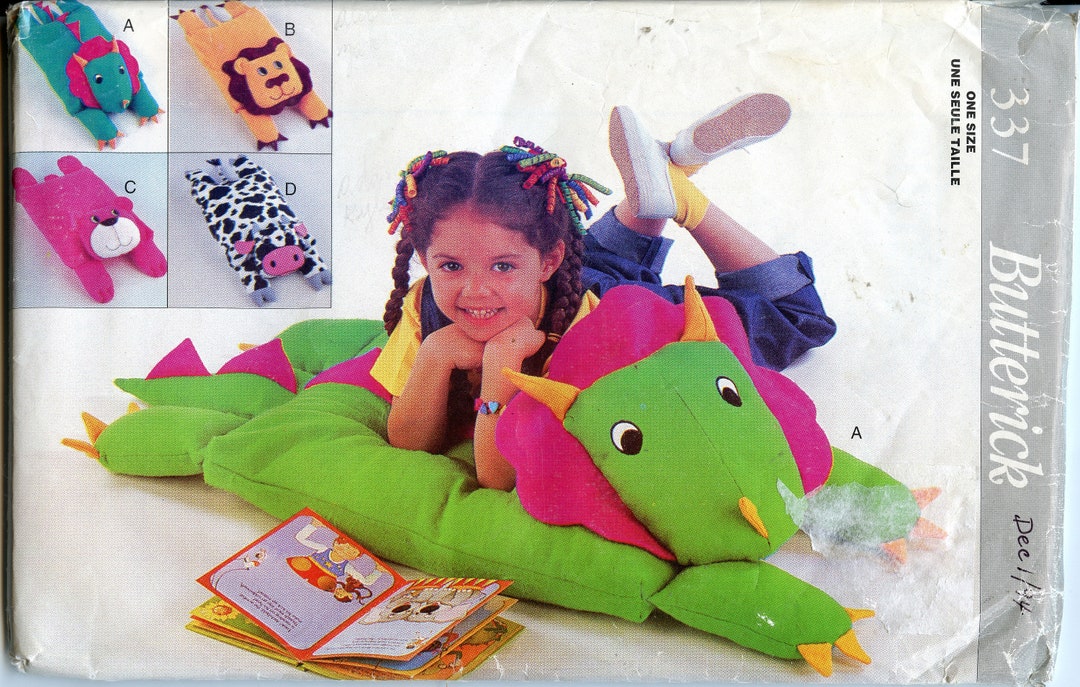 Animal Pillow Cover Sewing Pattern Dragon Lion Pillow Cow - Etsy