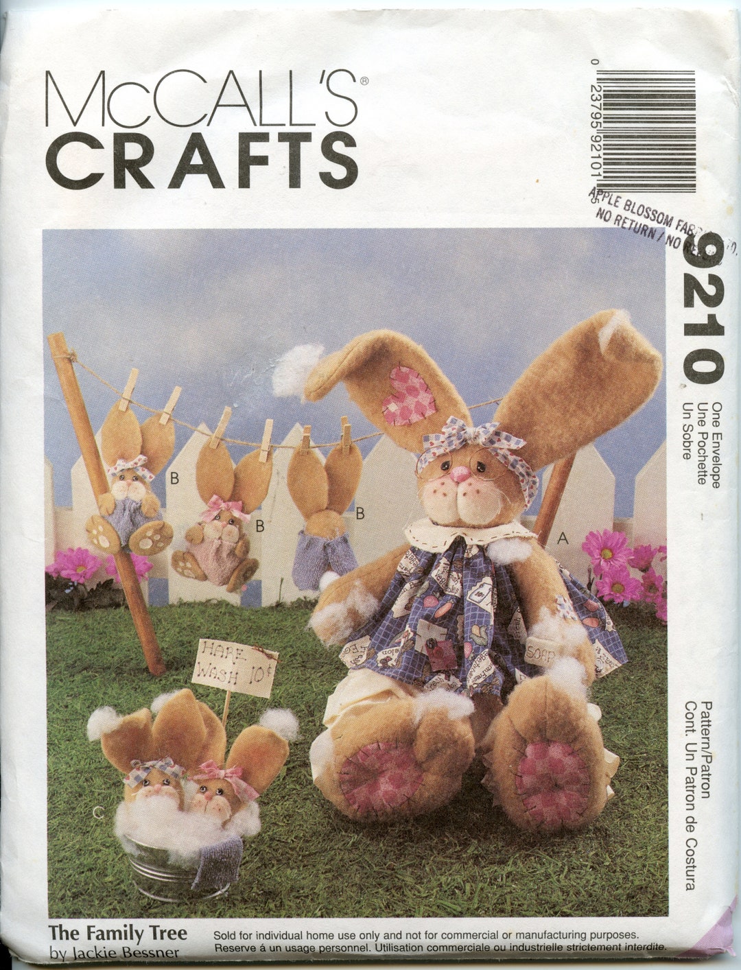 The Family Tree Garden Bunny Dolls With Clothes 13 to 6 Inches Tall Rabbit Plush Pattern, Spring ...