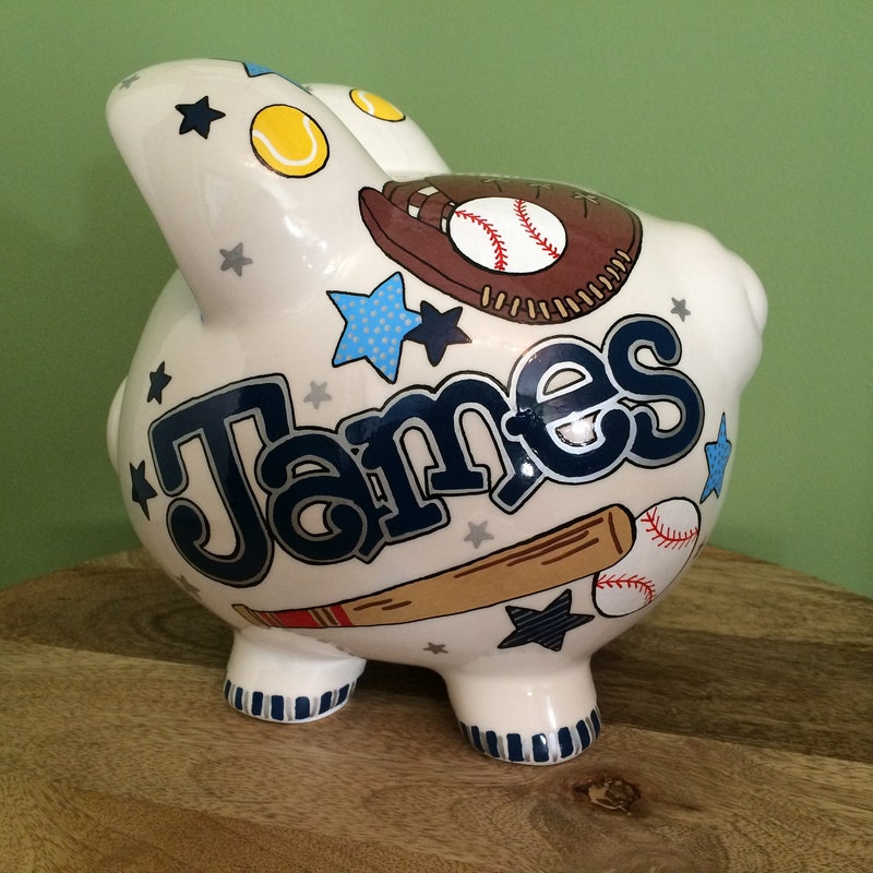 Sports Piggy Bank - Etsy