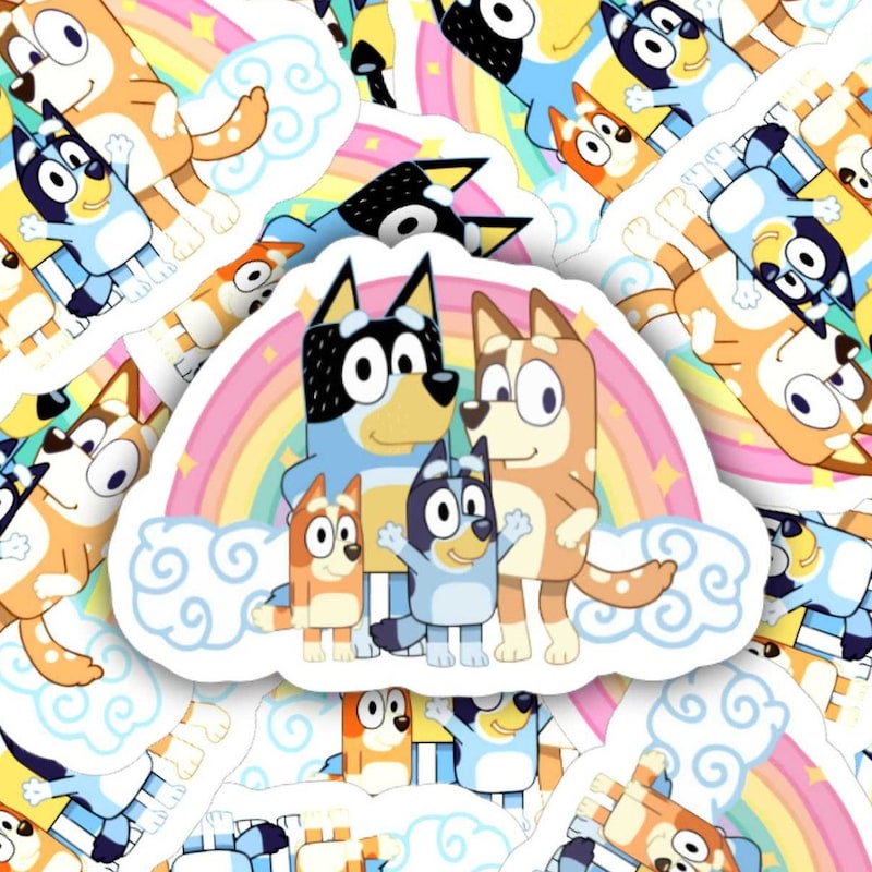 Bluey Stickers - Etsy