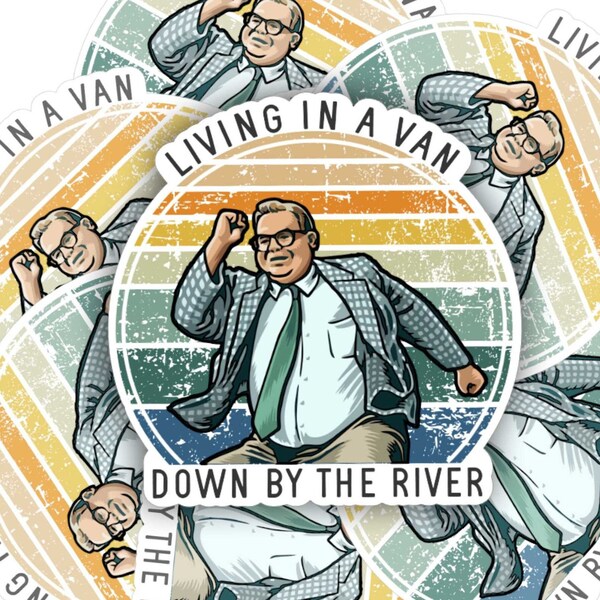 Living in a Van Sticker - Etsy