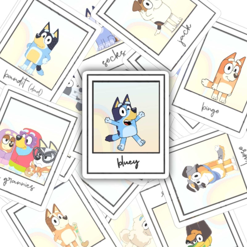 Bluey Stickers - Etsy