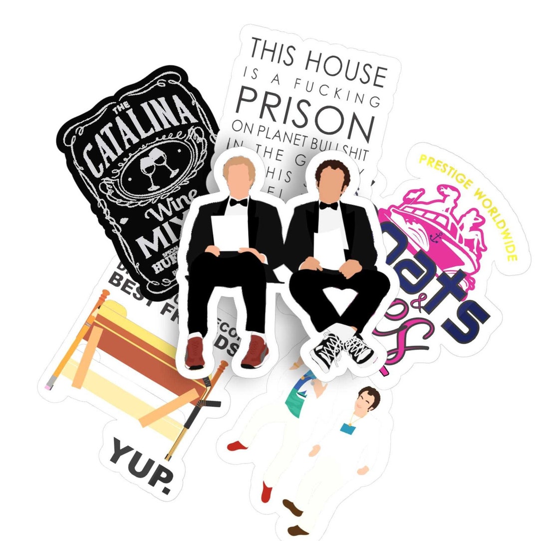 STEP BROTHERS | 6 Vinyl Sticker Pack | Catalina Wine Mixer | Water ...