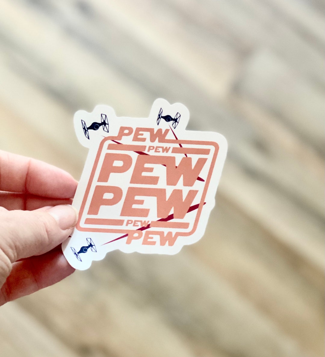 Pew Pew Pew Star Wars Vinyl Sticker Luke Skywalker - Etsy